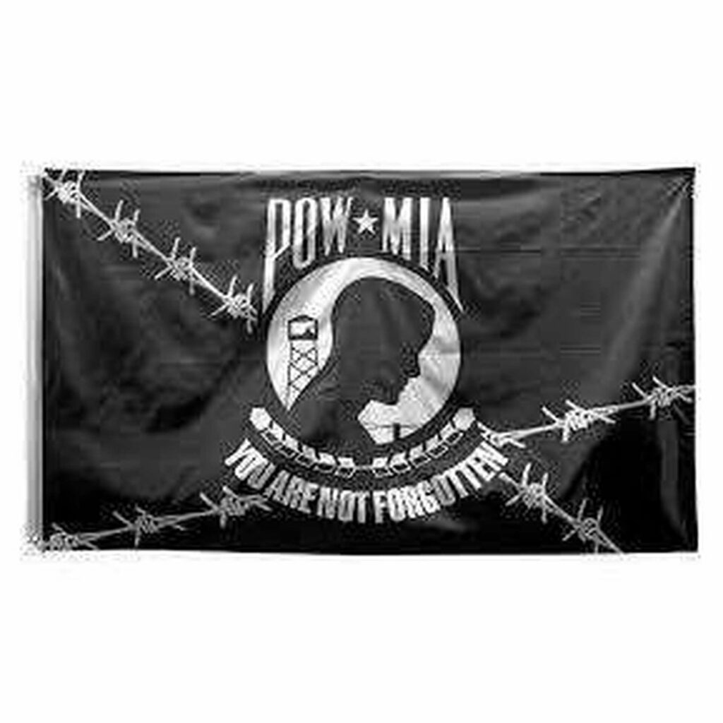 POW MIA Barb Wire Flag – Confederate Flag