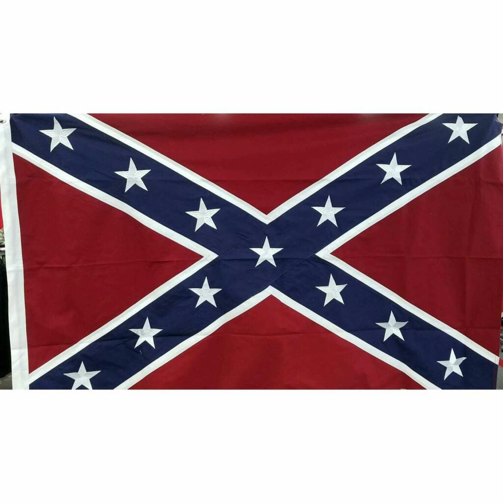 300 Denier Stitched embroidered Confederate Flag – Confederate Flag